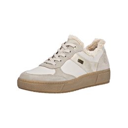 Sneaker Remonte "Remonte Sneaker Glattleder", Damen, Gr. 37, beige, Glattleder, Schuhe Sneaker