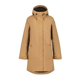 Outdoorjacke Icepeak "Icepeak Mantel Ulysses", Damen, Gr. 36, braun, 100% Polyester, Jacken