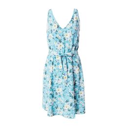 Vila Kleid 'VIKRISTINA LAIA' Damen Gr&ouml;&szlig;e 38 himmelblau / goldgelb / dunkelgr&uuml;n / wei&szlig; Sommerkleid