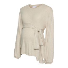 MAMALICIOUS Umstand Shirt 'MLALICE VITA' Damen Größe M beige