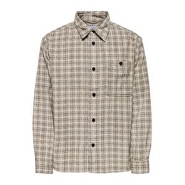 Only & Sons Only & Sons Hemd 'ONSWaleed' Herren Gr&ouml;&szlig;e L creme / dunkelgr&uuml;n