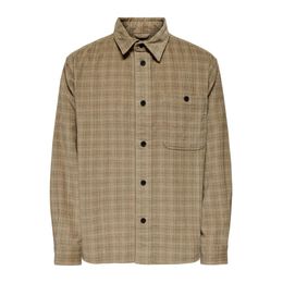 Only & Sons Only & Sons Button Up Shirt 'ONSWaleed' male Beige size M
