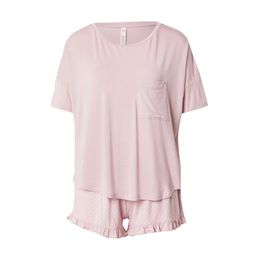 Hunkem&ouml;ller Hunkem&ouml;ller Pyjama Damen Gr&ouml;&szlig;e S rosa / wei&szlig; Winterkleid