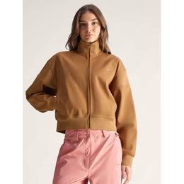 adidas by Stella McCartney Sportsweatjacke 'Knitted Track' Damen Gr&ouml;&szlig;e M/L karamell