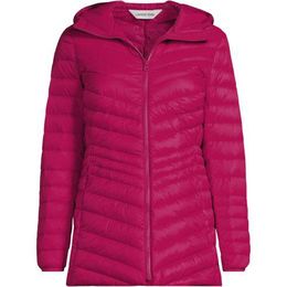 LANDS' END Daunenjacke WANDERWEIGHT Verstaubar Ultraleicht mit Kapuze, Damen,  Pink, Nylon/Daunen, by Lands' End