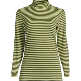 LANDS' END Stehkragen-Shirt, Damen,  Gr&uuml;n, Baumwolle, by Lands' End