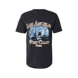 Guess T-Shirt Herren Größe XXL blau / hellbraun / schwarz / weiß