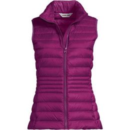 LANDS' END Daunenweste WANDERWEIGHT Verstaubar Ultraleicht, Damen,  Pink, Nylon, by Lands' End