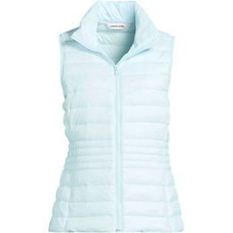 LANDS' END Daunenweste WANDERWEIGHT Verstaubar Ultraleicht, Damen,  Blau, Nylon, by Lands' End