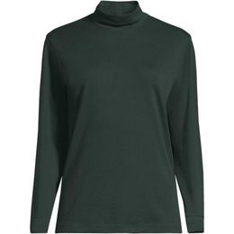 LANDS' END Stehkragen-Shirt, Damen,  Gr&uuml;n, Baumwolle, by Lands' End