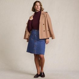 LANDS' END Stehkragen-Shirt, Damen,  Rot, Baumwolle, by Lands' End