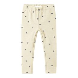 name it Leggings 'NMFTAVINA' M&auml;dchen Gr&ouml;&szlig;e 104 beige / grau