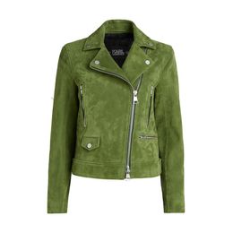 K by KARL LAGERFELD Karl Lagerfeld Jacket ' Suede' Damen Gr&ouml;&szlig;e XXL oliv
