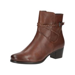 Caprice Stiefelette »Stiefelette Leder/Synthetik« Cognac 37 37 Verschluss: Reißverschluss