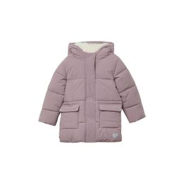 s.Oliver JUNIOR Winterjacke mit Kapuze mit Kapuze mit Plüschfutter, for Girls PALE ROSE 140 140 Steppjacke von s.Oliver Kids Girls