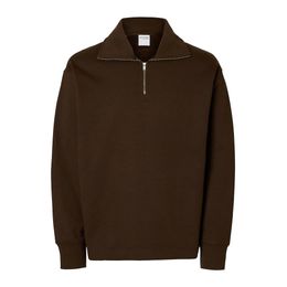 Selected Sweatshirt 'SLHAron' male Brown size S