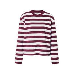 Selected Shirt 'SLFESSENTIAL' Damen Größe L aubergine / weiß