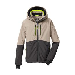 Killtec Skijacke »KSW 201 BYS SKI JCKT« Stylische, wasser- und winddichte Skijacke mit reflektierenden Details hellbeige 152 152 Kids Skijacke in...