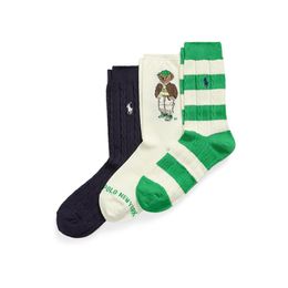 Polo Ralph Lauren Socken Damen Gr&ouml;&szlig;e 9/11 elfenbein / navy / cappuccino / limette