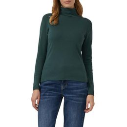 s.Oliver Rollkragenshirt im Slim Fit, Langarm BOTTLE GREEN 38 38 Longsleeve-Rolli von s.Oliver Red Label