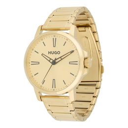 Hugo Analog Watch 'Smooth' male Gold size One Size