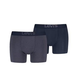 Levi's LEVI'S Boxershorts »LEVIS MEN OPT ILL BOXER BRIEF ORG CO 2P« 2er Pack, mit breitem Logobund Blue/brown S S Bequemer elastischer Bund hergestellt...