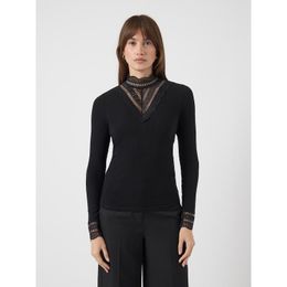 Y.A.S Damen Spitzenshirt &raquo;YASELLINA LS HIGH NECK TOP S. NOOS&laquo; S