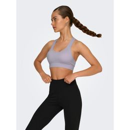 Only Play Sport-BH »ONPDAISY SEAM SPORTS BRA - NOOS« nahtlose Verarbeitung Evening Haze L (40) - N-Gr N-Gr L (40) Sport-BH von Only Play