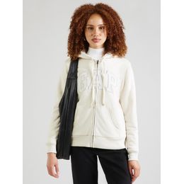 GAP Sweatjacke 'HERITAGE' Damen Gr&ouml;&szlig;e M hellbeige / hellgrau
