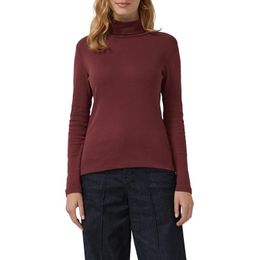 s.Oliver Rollkragenshirt im Slim Fit, Langarm DARK RED 34 34 Longsleeve-Rolli von s.Oliver Red Label