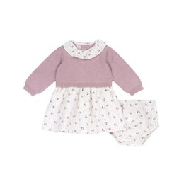 Chicco Outfit M&auml;dchen Gr&ouml;&szlig;e 72 khaki / rosa / altrosa / wei&szlig;