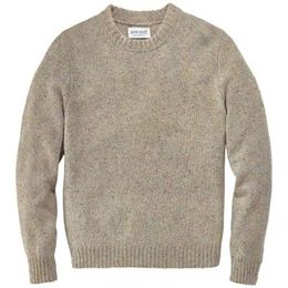 Eribé Herren-Shetlandpullover L Naturmelange