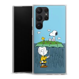 DeinDesign Galaxy S23 Ultra Handy Silikon H&uuml;lle Case transparent Handyh&uuml;lle Peanuts Children Snoopy Silikon Case