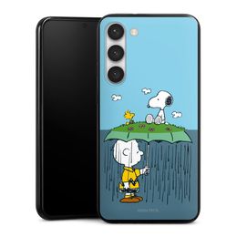 DeinDesign Galaxy S23+ Handy Silikon H&uuml;lle Case schwarz Handyh&uuml;lle Peanuts Children Snoopy