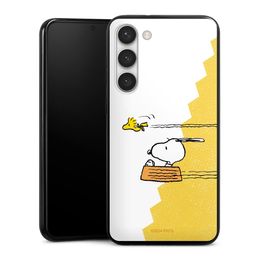 DeinDesign Galaxy S23+ Handy Silikon H&uuml;lle Case schwarz Handyh&uuml;lle Snoopy Peanuts Children