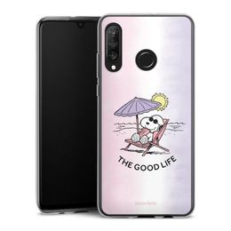 DeinDesign Huawei P30 Lite Handy Silikon H&uuml;lle Case transparent Handyh&uuml;lle Snoopy Official Licensed Product Peanuts Silikon Case