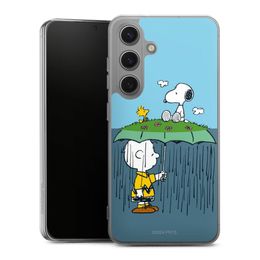 DeinDesign Galaxy S25 Handy Silikon H&uuml;lle Case transparent Handyh&uuml;lle Peanuts Children Snoopy Silikon Case