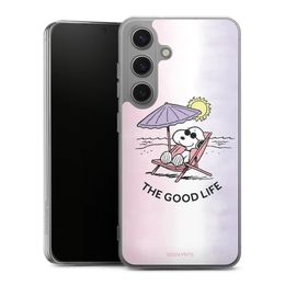 DeinDesign Galaxy S25 Handy Silikon H&uuml;lle Case transparent Handyh&uuml;lle Snoopy Official Licensed Product Peanuts Silikon Case