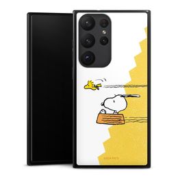 DeinDesign Galaxy S23 Ultra Handy Silikon H&uuml;lle Case schwarz Handyh&uuml;lle Snoopy Peanuts Children