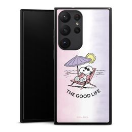 DeinDesign Galaxy S23 Ultra Handy Silikon H&uuml;lle Case schwarz Handyh&uuml;lle Snoopy Official Licensed Product Peanuts