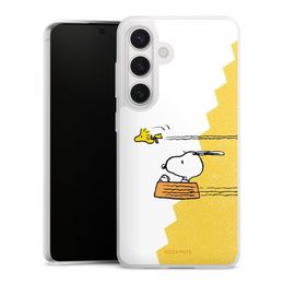 DeinDesign Galaxy S24 Handy Slim Case Silikon Handyh&uuml;lle transparent H&uuml;lle extra d&uuml;nn Snoopy Peanuts Children Silikon Slim Case