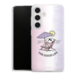 DeinDesign Galaxy S24 Handy Slim Case Silikon Handyh&uuml;lle transparent H&uuml;lle extra d&uuml;nn Snoopy Official Licensed Product Peanuts Silikon Slim Case