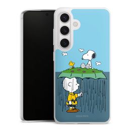 DeinDesign Galaxy S24 Handy Slim Case Silikon Handyh&uuml;lle transparent H&uuml;lle extra d&uuml;nn Peanuts Children Snoopy Silikon Slim Case