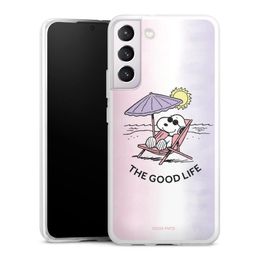 DeinDesign Galaxy S22+ Handy Silikon H&uuml;lle Case transparent Handyh&uuml;lle Snoopy Official Licensed Product Peanuts Silikon Case
