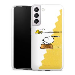 DeinDesign Galaxy S22+ Handy Silikon H&uuml;lle Case transparent Handyh&uuml;lle Snoopy Peanuts Children Silikon Case