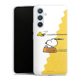 DeinDesign Galaxy A54 5G Handy Slim Case Silikon Handyh&uuml;lle transparent H&uuml;lle extra d&uuml;nn Snoopy Peanuts Children Silikon Slim Case