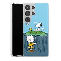 DeinDesign Galaxy S25 Ultra Handy Silikon H&uuml;lle Case transparent Handyh&uuml;lle Peanuts Children Snoopy Silikon Case