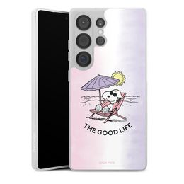 DeinDesign Galaxy S25 Ultra Handy Silikon H&uuml;lle Case transparent Handyh&uuml;lle Snoopy Official Licensed Product Peanuts Silikon Case