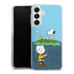 DeinDesign Galaxy A16 4G Handy Silikon H&uuml;lle Case transparent Handyh&uuml;lle Peanuts Children Snoopy Silikon Case