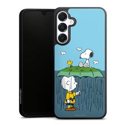 DeinDesign Galaxy A16 4G Handy Premium Silikon H&uuml;lle Handyh&uuml;lle schwarz Case Peanuts Children Snoopy Silikon Premium Case
